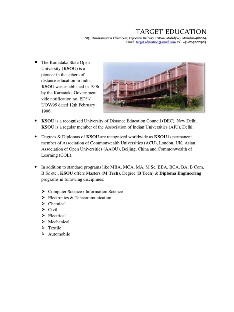 KSOU B Tech Program Overview | PDF | Textiles | Engineering