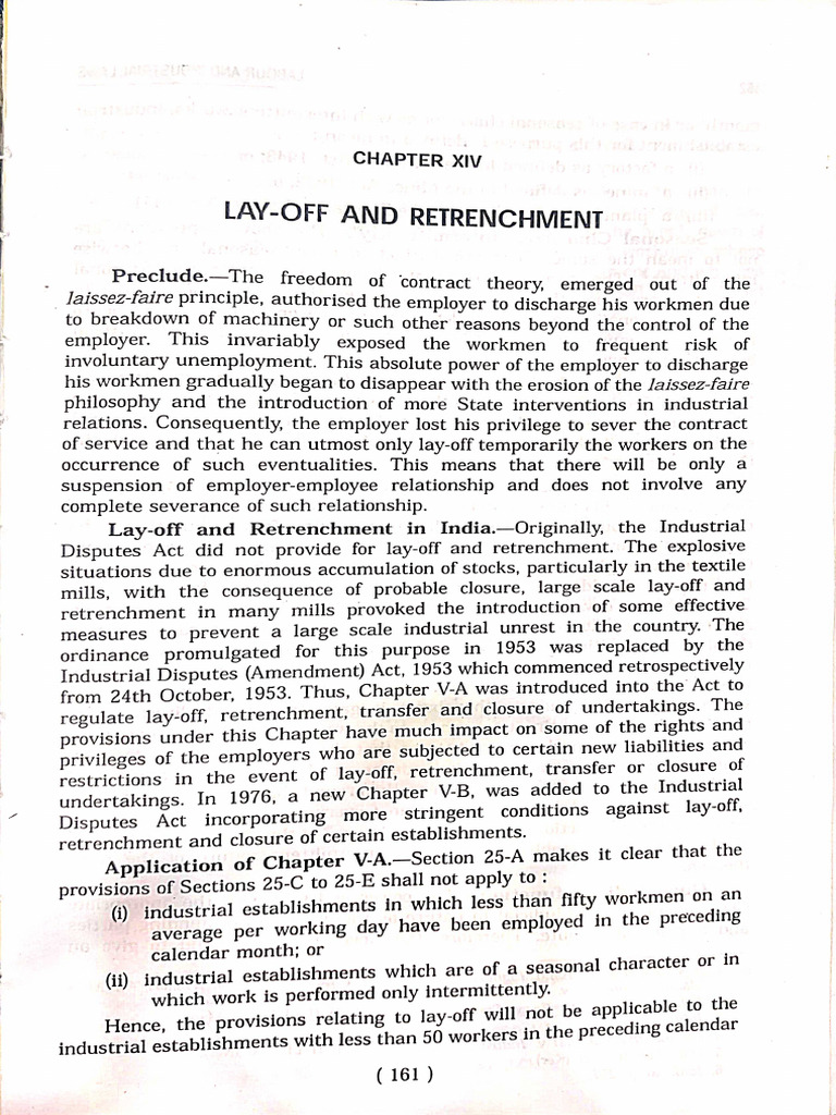 Layoff and Retrenchment | PDF