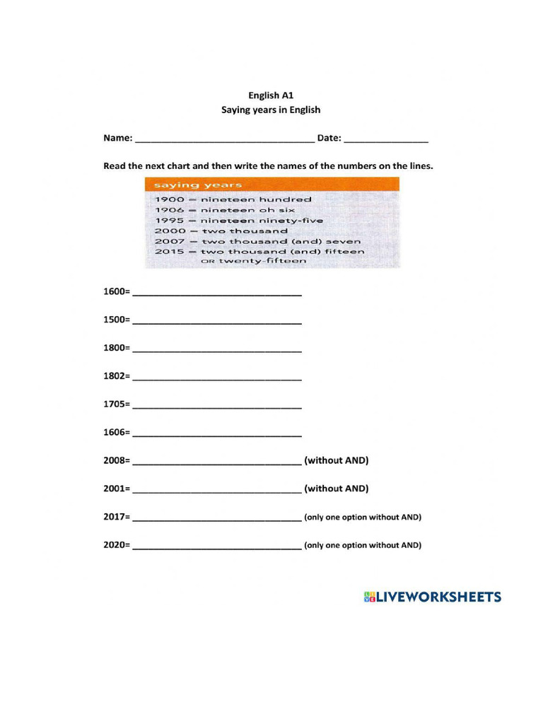 Saying Years | PDF