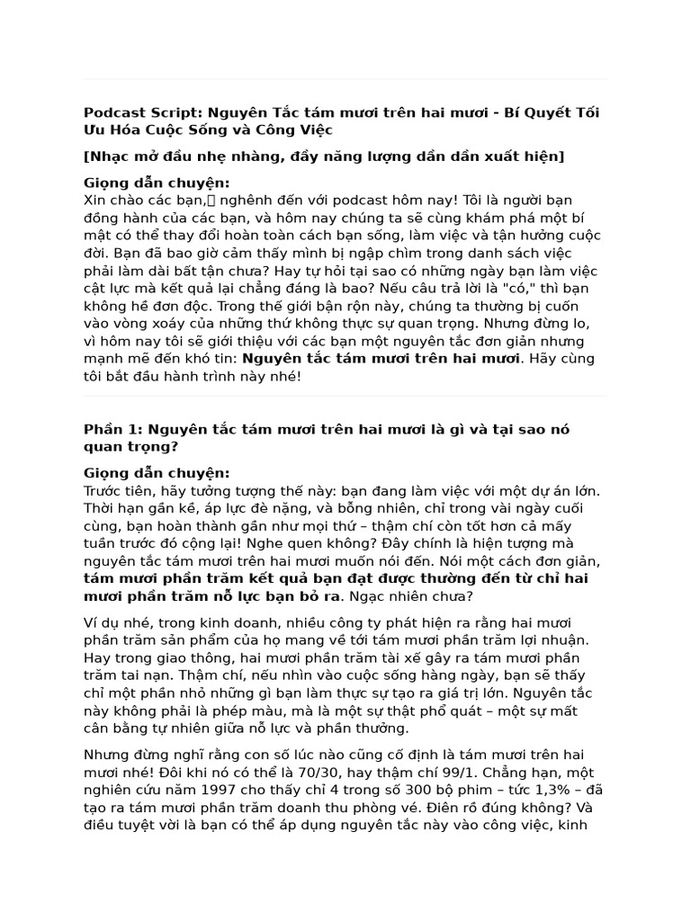 Podcast Script | PDF