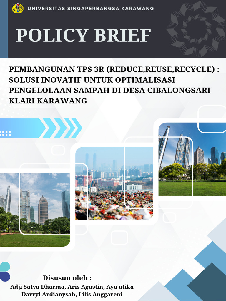 Inovasi Pengelolaan Sampah Berbasis 3R di Desa Cibalongsari | PDF