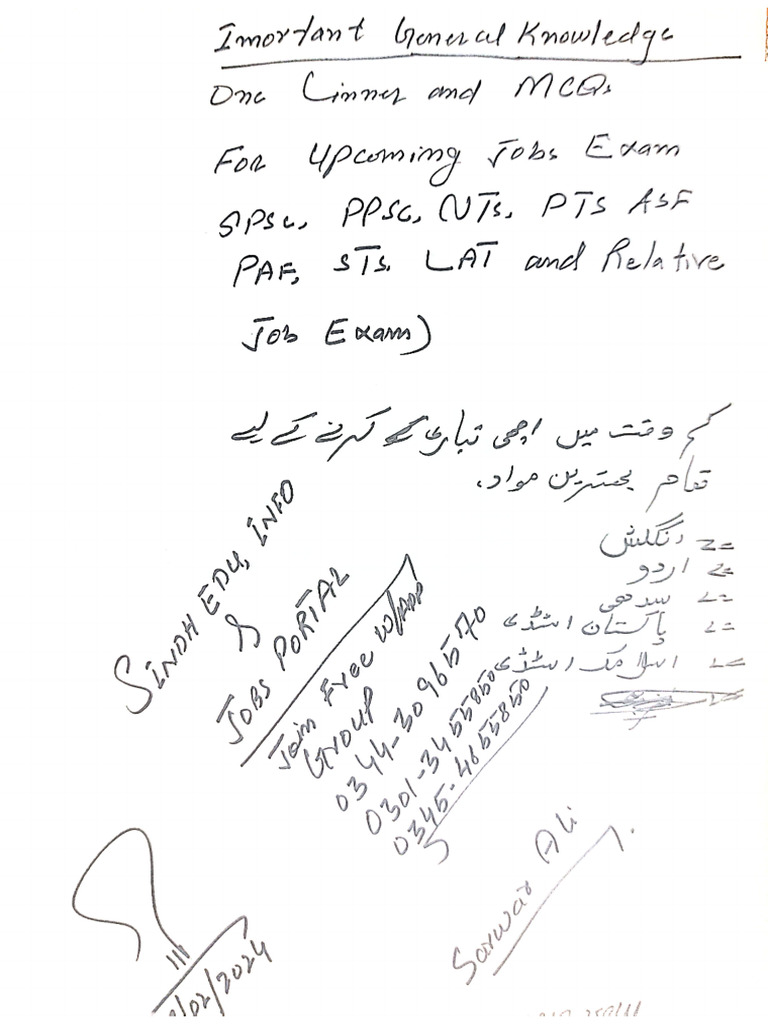 Handwriting Notes | PDF