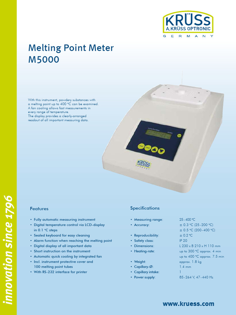 Melting Point meterBR - M5000 - EN-compressed | PDF