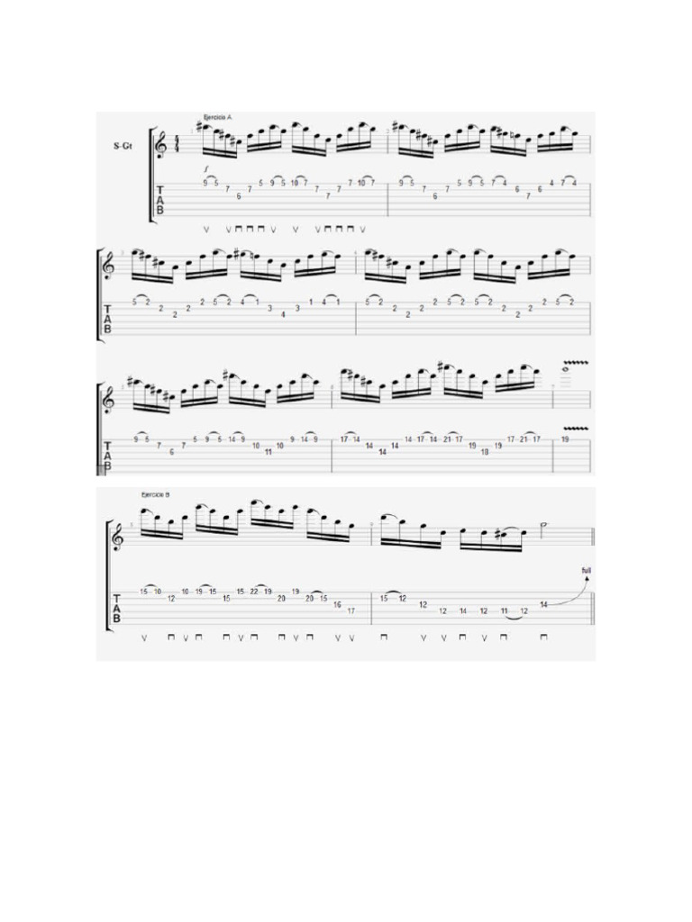 Tablatura Arpegio | PDF