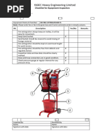 Fire Extinguisher Inspection Checklist | PDF | Equipment