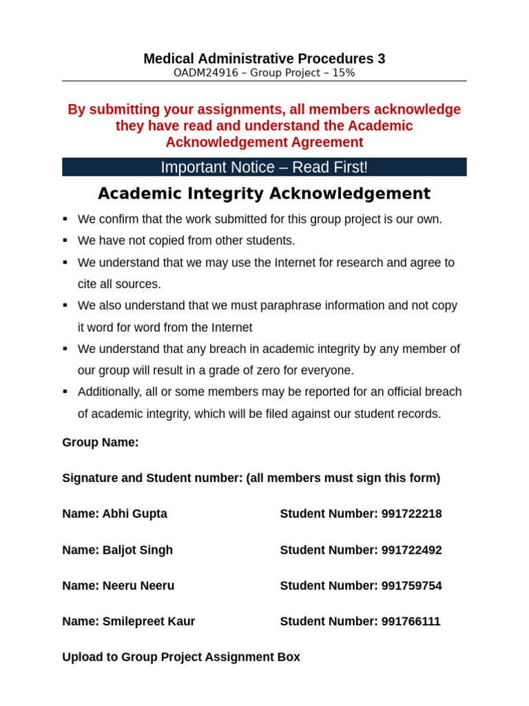 TheSquad Academic Integrity Acknowledgment | PDF