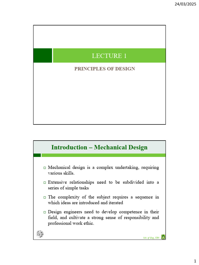 L1 Design Principles | PDF | Strength Of Materials | Deformation ...