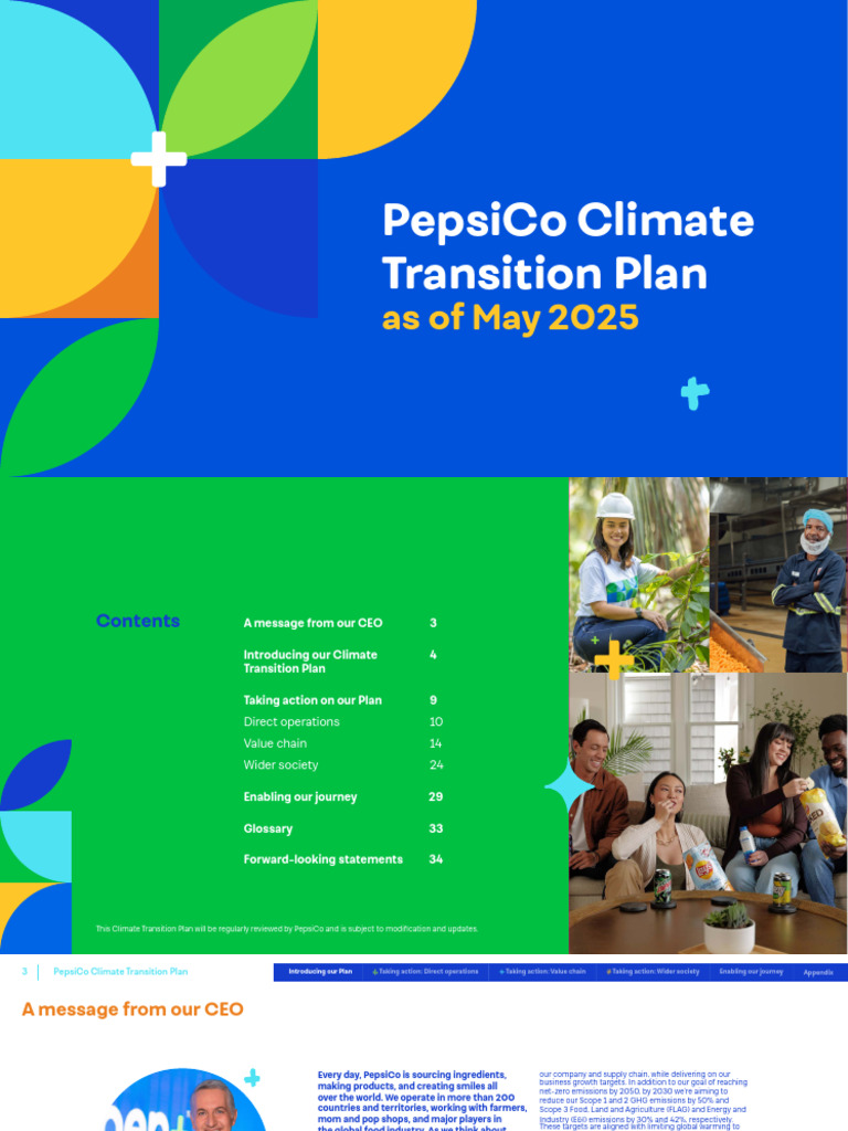 Pepsico Climate Transition Plan | PDF | Climate Change Mitigation ...