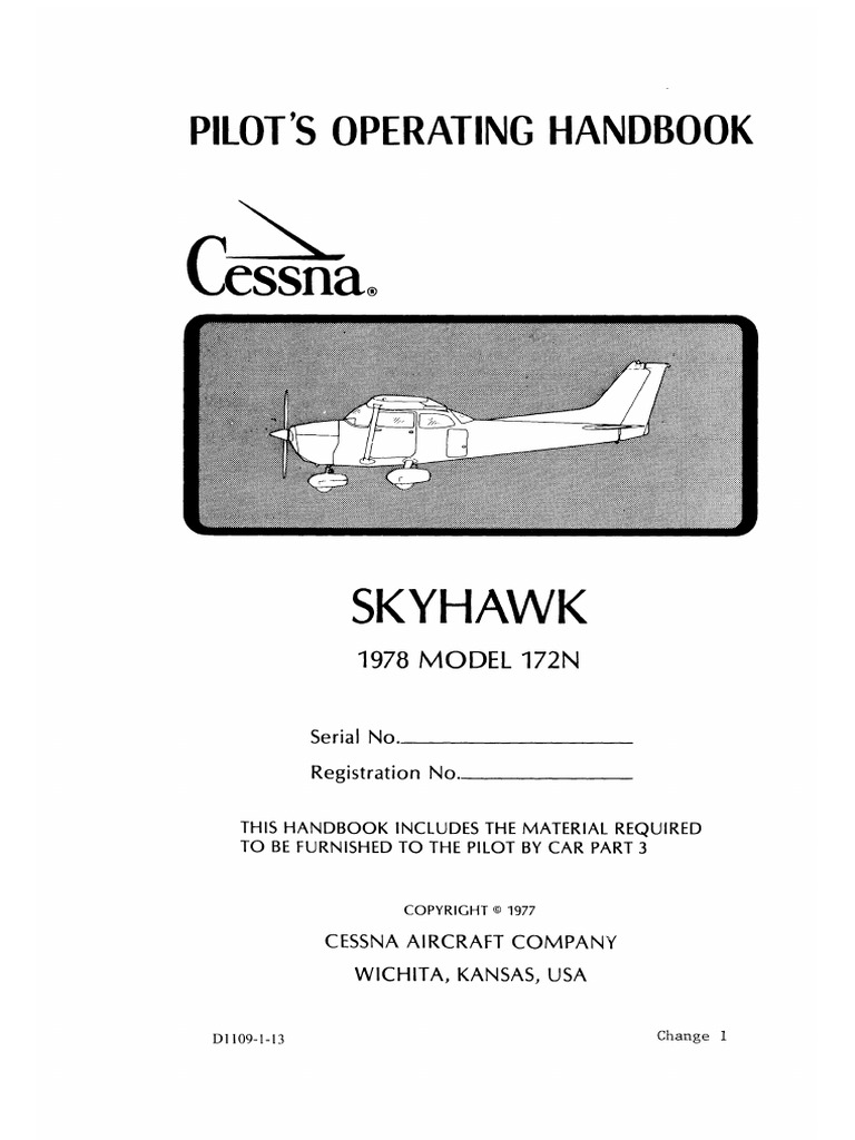 Cessna 172N POH 2 | PDF