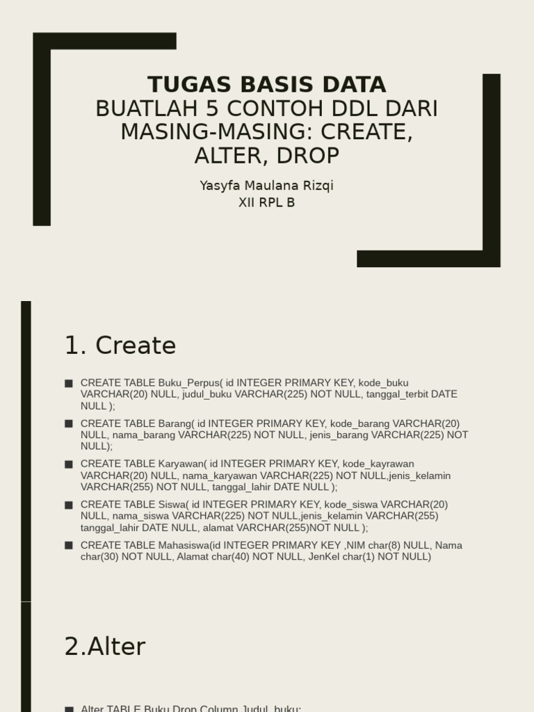 Tugas Basis Data | PDF