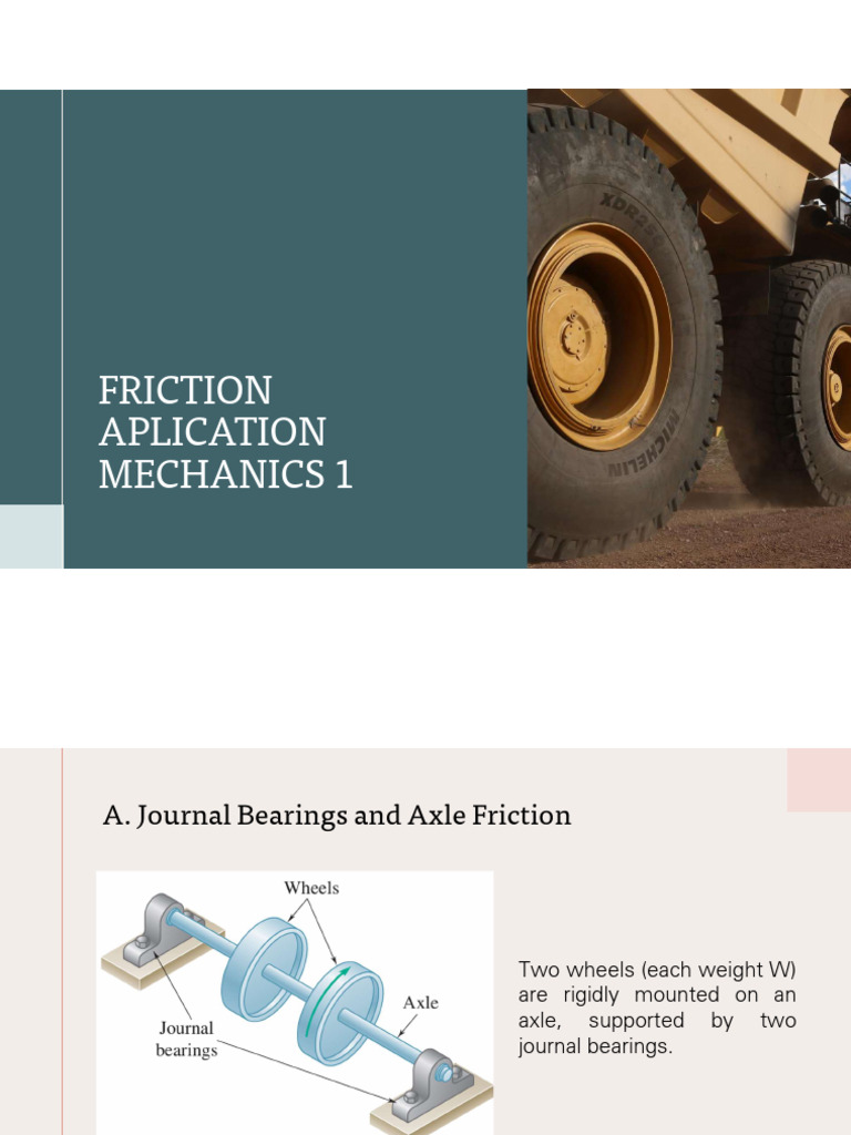 Applications of Friction Mechanics 1 MEKTEK | PDF | Friction | Force