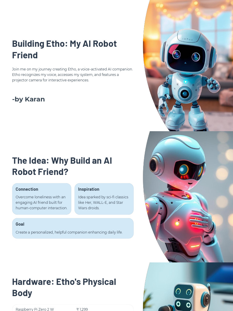 Building Etho My AI Robot Friend 1 | PDF | Artificial Intelligence | Intelligence (AI) & Semantics