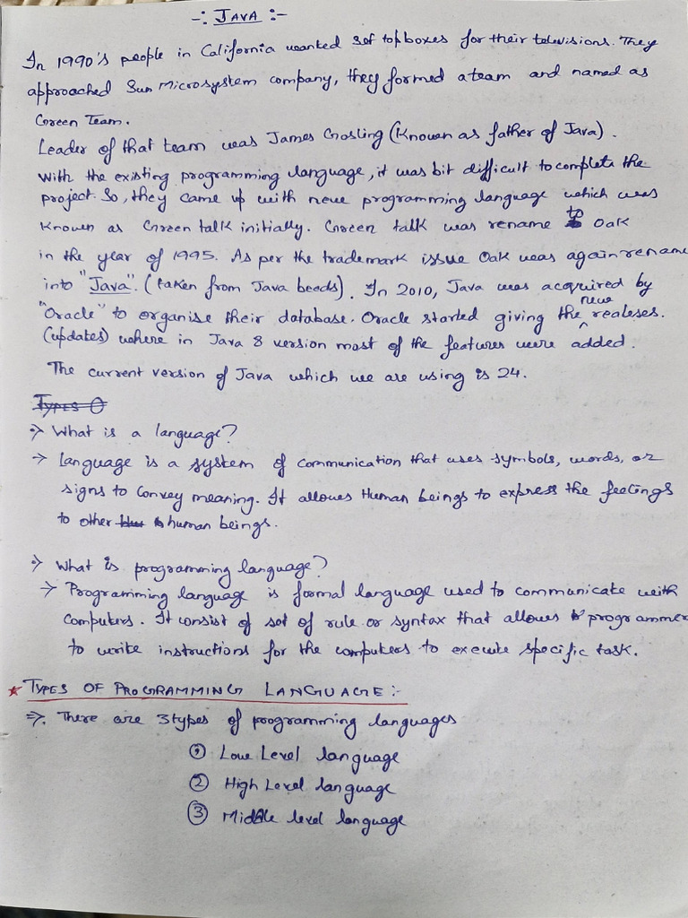 Core Java Notes by Akshay Sir | PDF