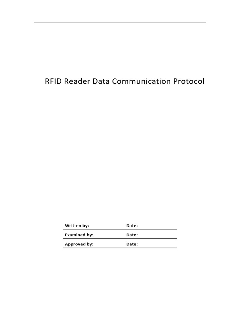 RFID Reader Communication Protocol Guide | PDF | Ip Address | Radio ...
