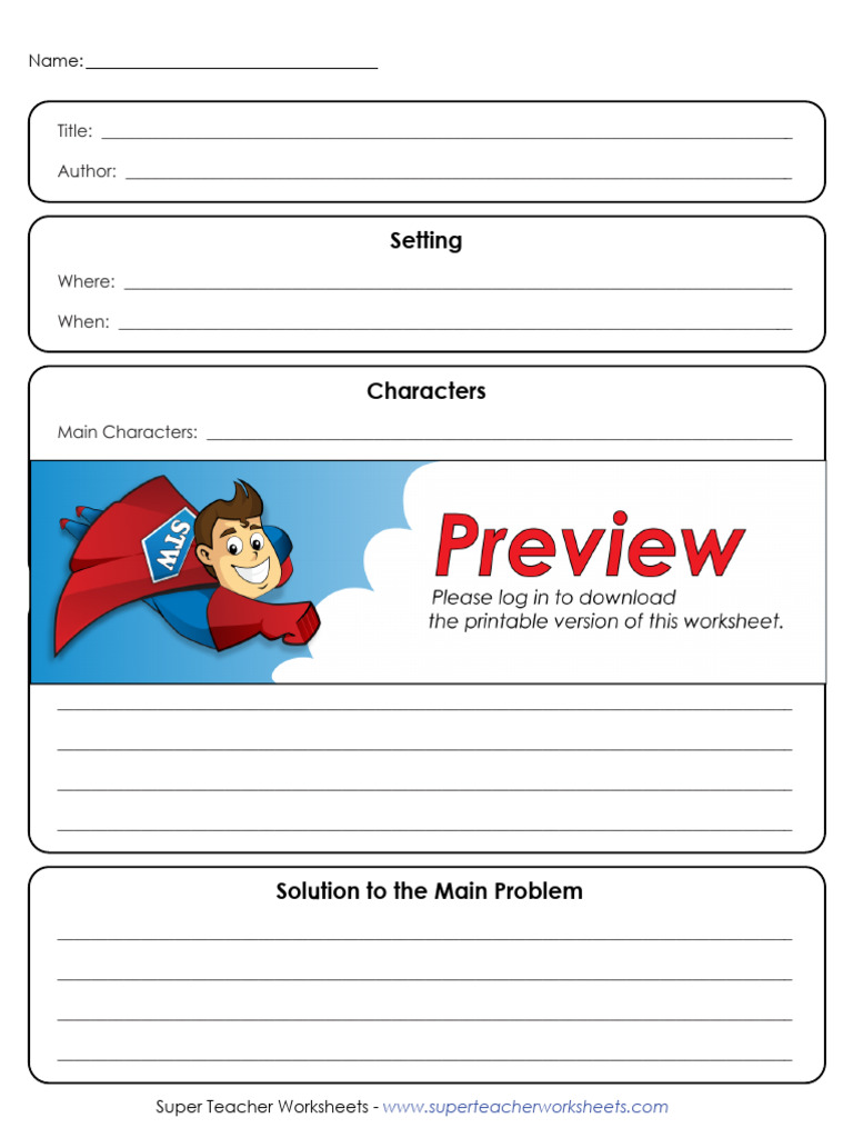 Literature Worksheet 7 | PDF