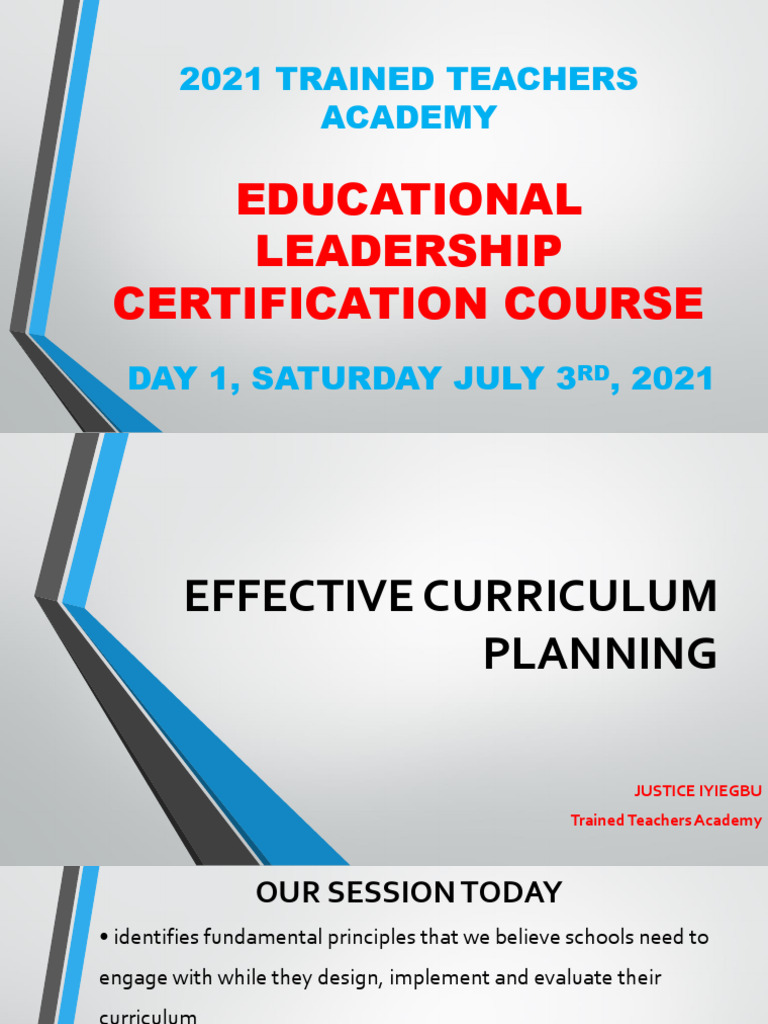 Effective Curriculum Planning 2 | PDF | Curriculum | Educational Assessment