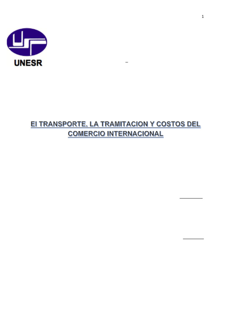 1tema 3 de Comercio Internacional | PDF | Transporte | El comercio internacional