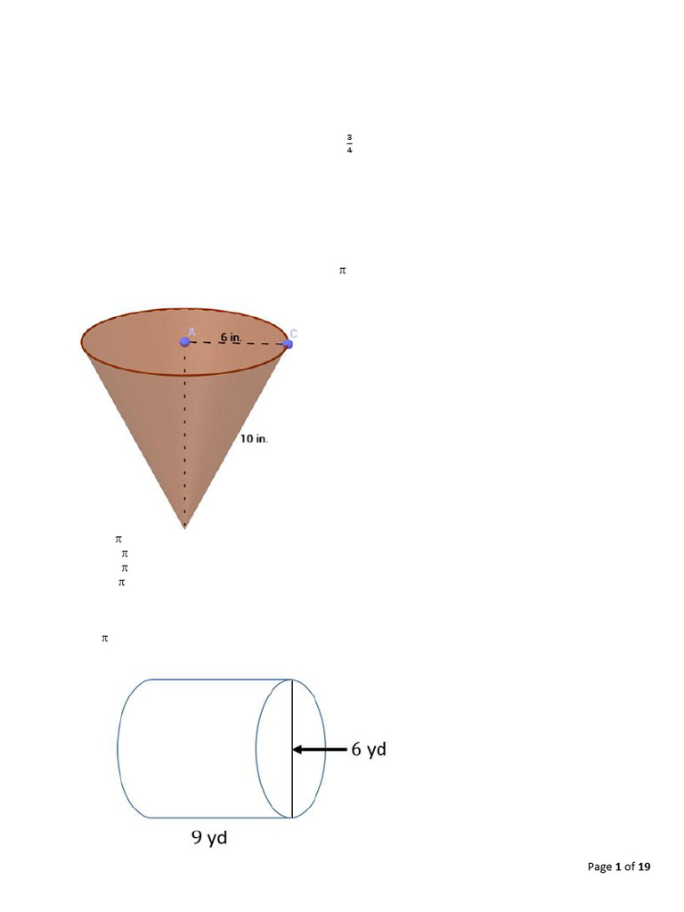 GED Math Review Test Overview | PDF | Function (Mathematics) | Area