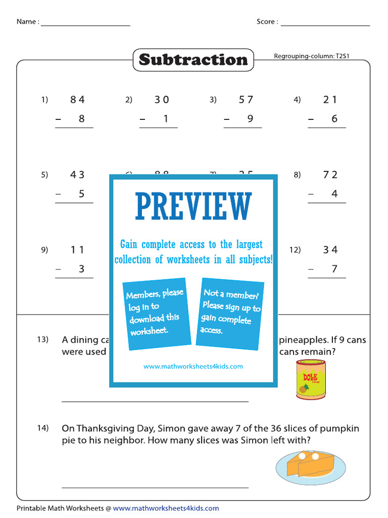 Maths Worksheet 12 | PDF