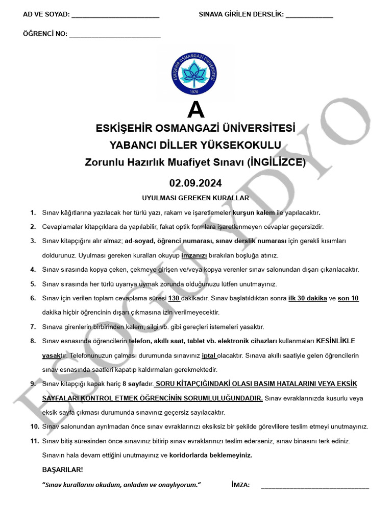 Sept 2024 Proficiency Use of English With Key | PDF | 3 D Printing ...