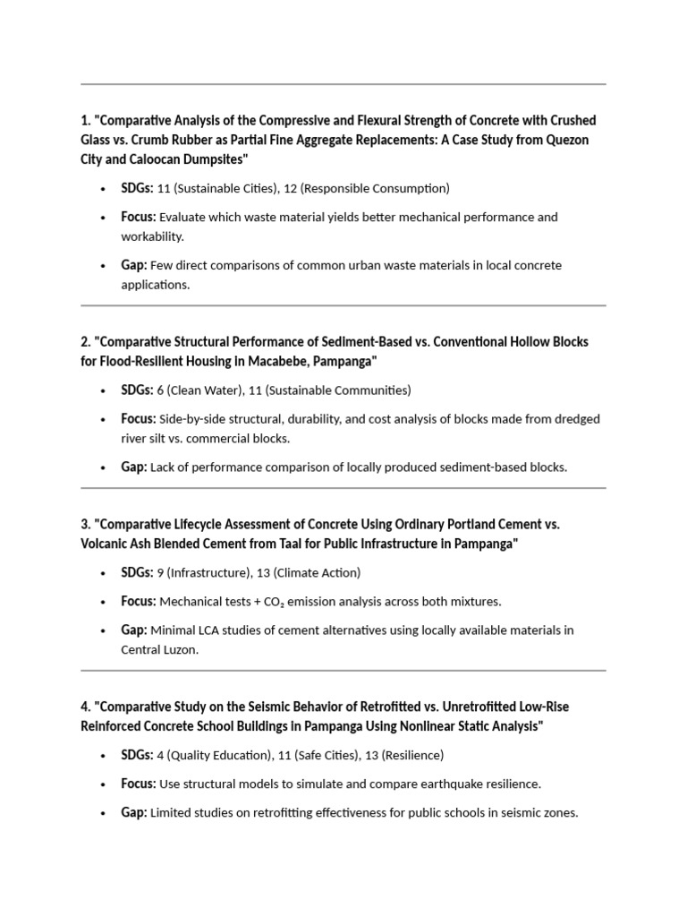 Comparative Strengths of Concrete Alternatives | PDF | Concrete ...