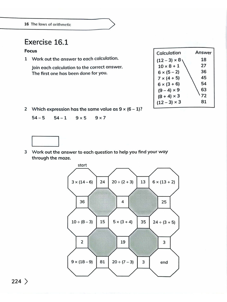 Mathematics Workbook Pages (Final Term) | PDF