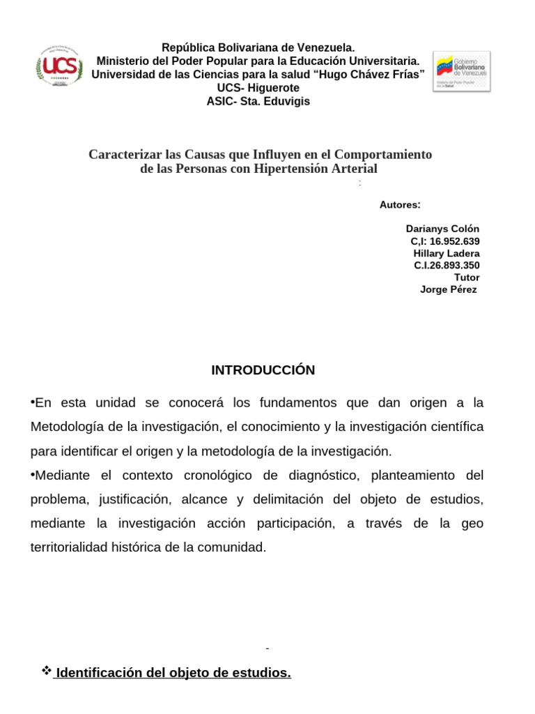 Defensa Proyecto | PDF | Hipertensión