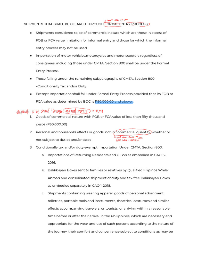 Principles of Formal and Informal Entry Process - 250521 - 183513 | PDF | Payments