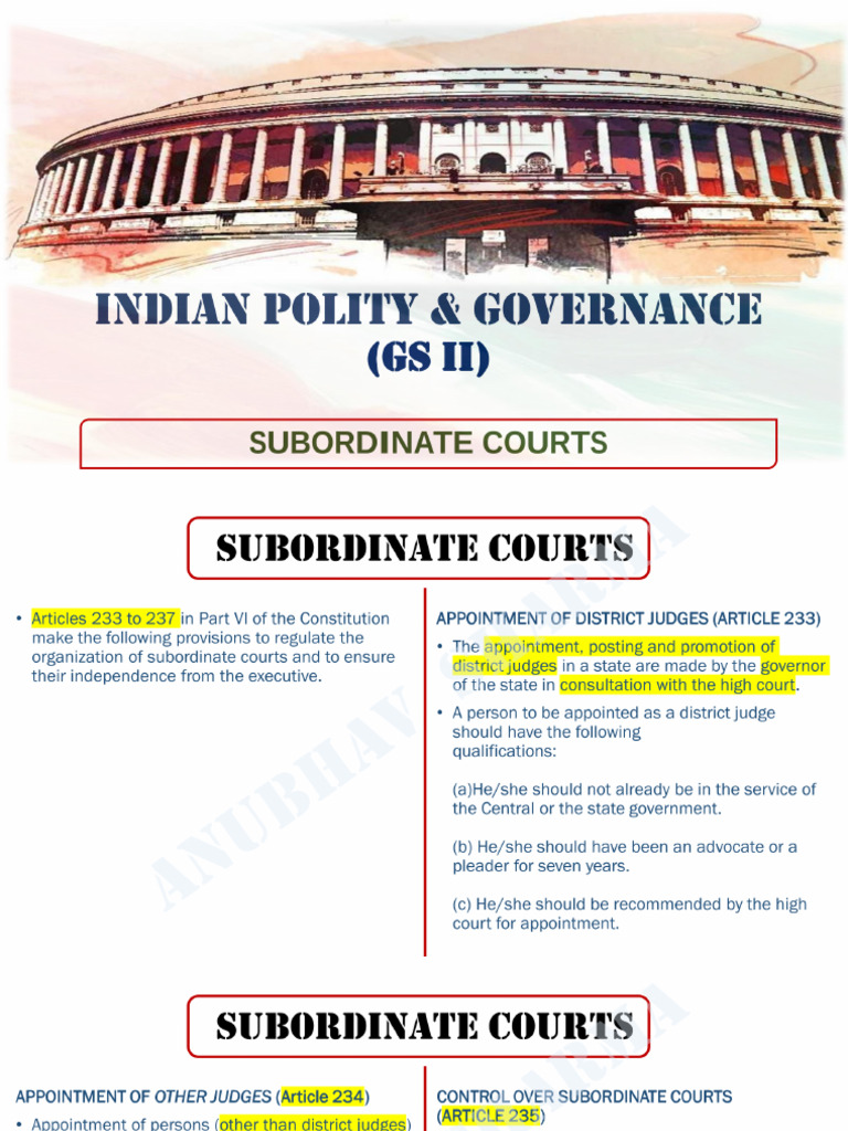 Subordinate Courts | PDF