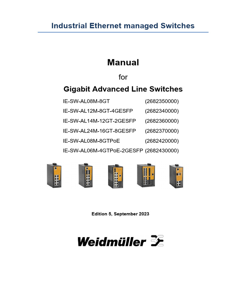Manual Gigabit Advanced Line M Switch Series 5e 09 2023 | PDF | Networking Standards | Computer ...