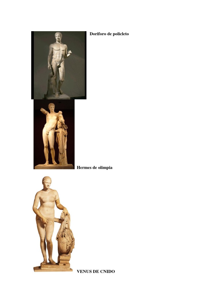 Doriforo de Policleto | PDF | Escultura | Religión y creencia