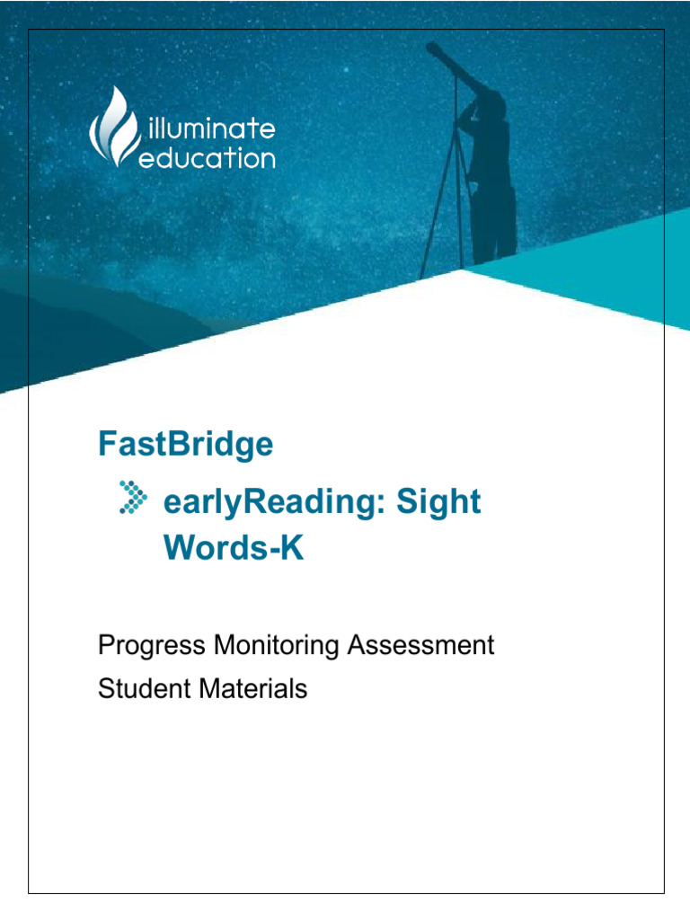 Fast Words FINAL - Kinder Sight Word - Student PM - English - 2021 | PDF