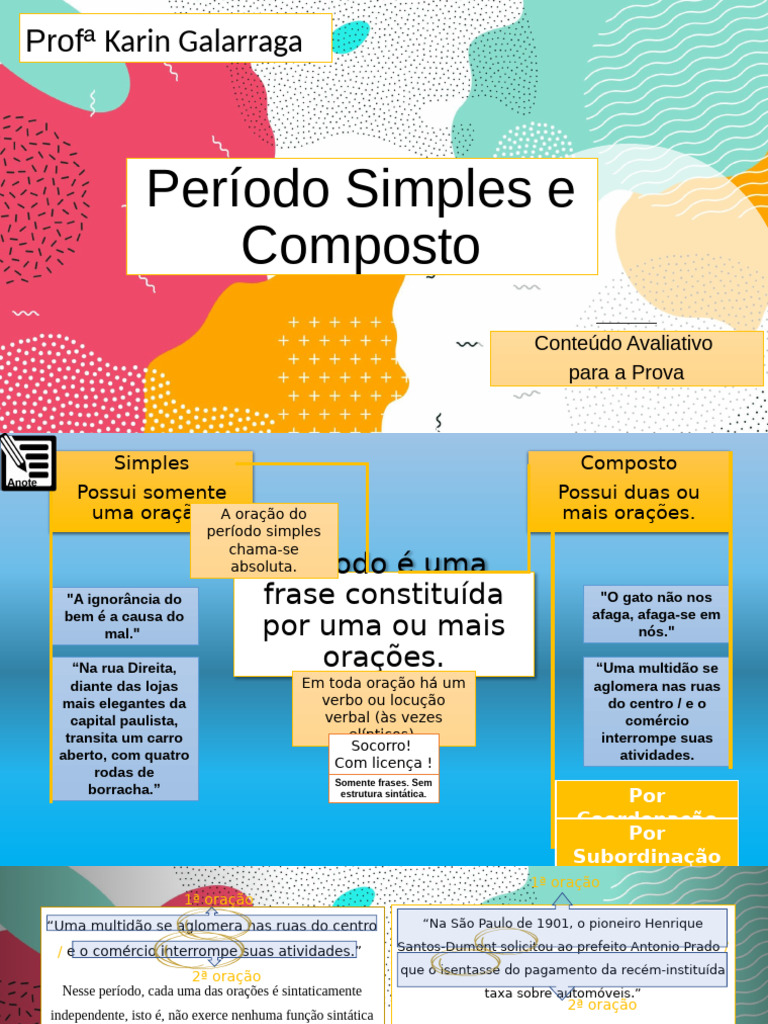 3. LP 9A.B 08 e 09.03.2021 Período Simples e Composto | PDF | Famílias linguísticas