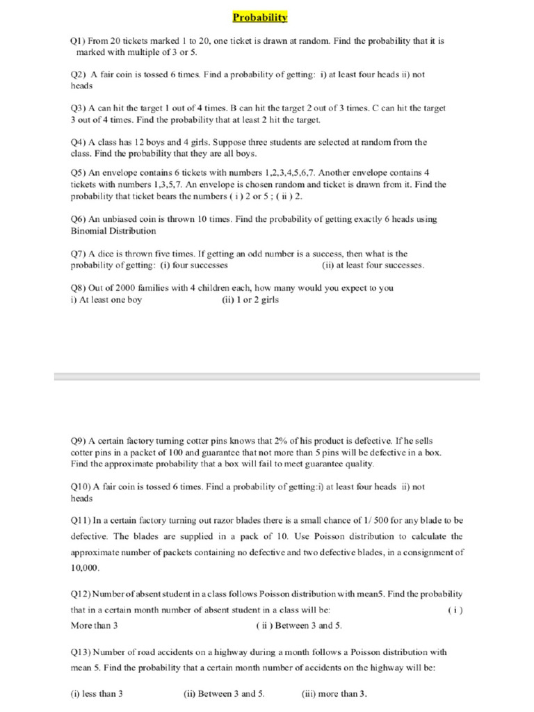 UNIT 4 M3 Question Bank Solution | PDF