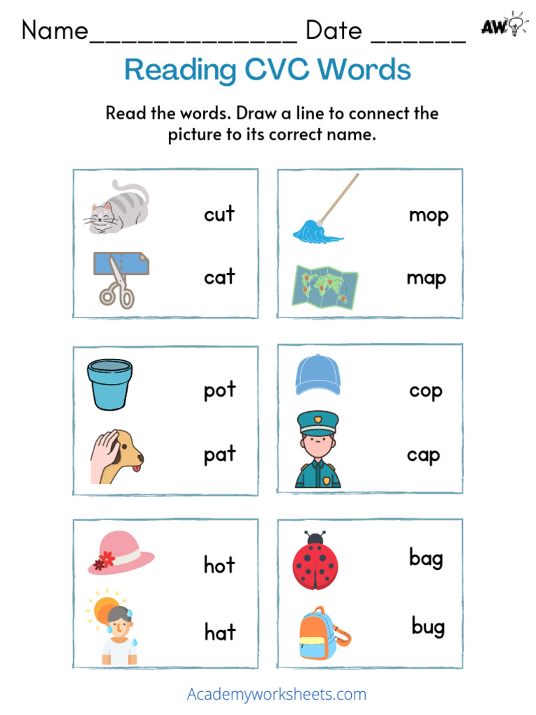 CVC Words Worksheet | PDF