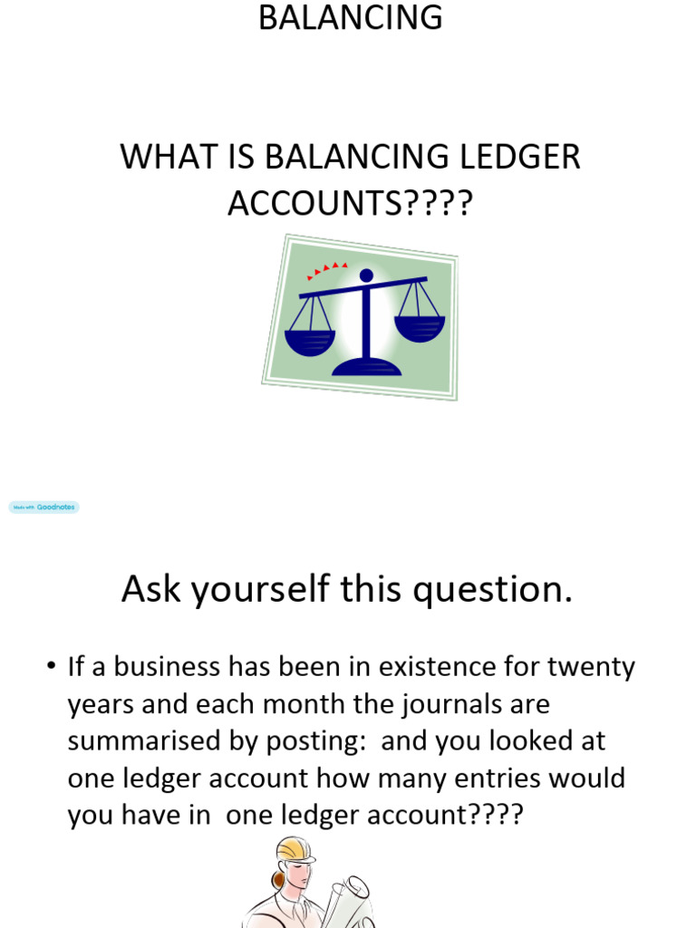BALANCING Ledger Accounts | PDF