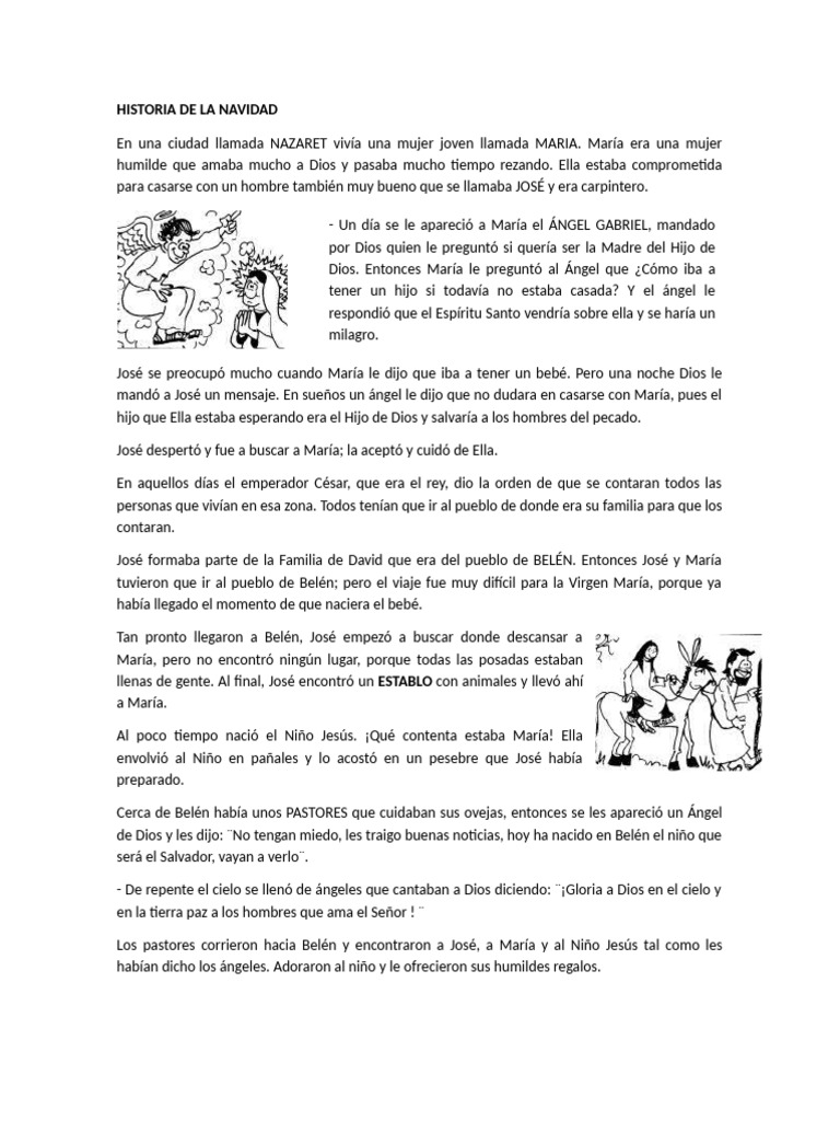 Historia de la Navidad para Niños | PDF | María, madre de Jesús | San José