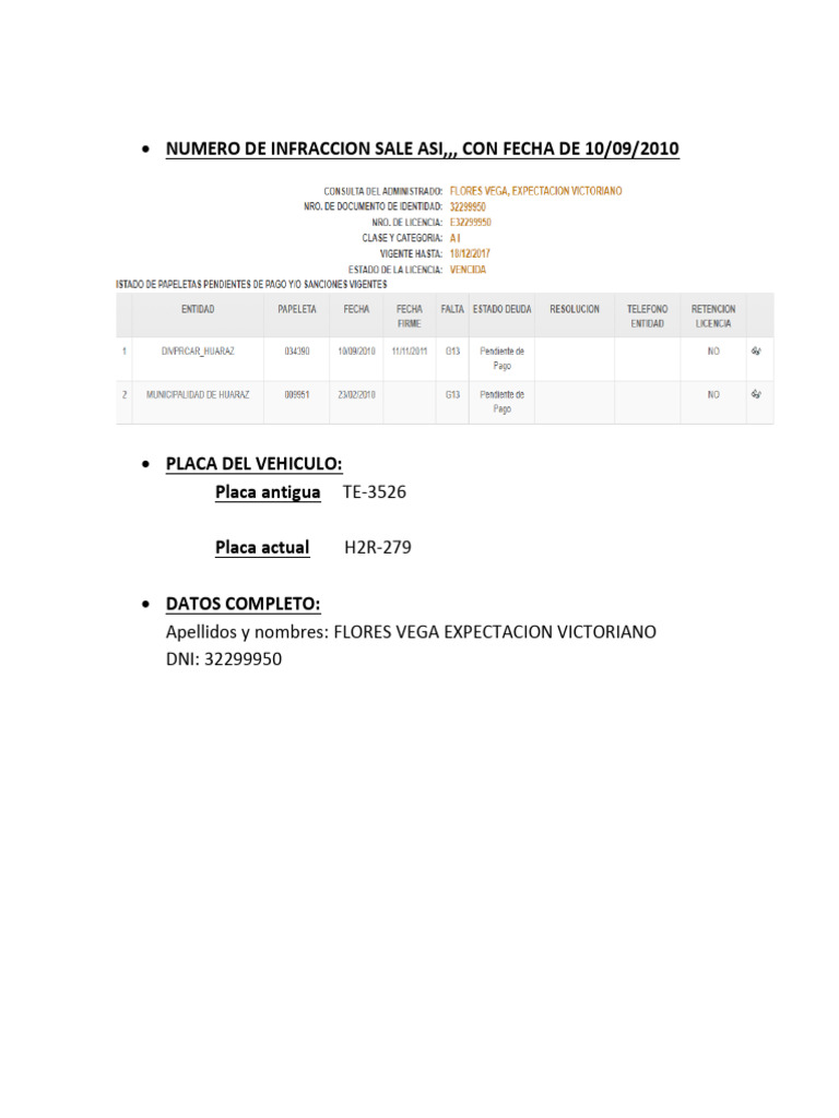 Datos Completos Solicitados | PDF