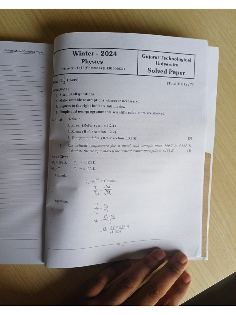 Physics Winter 2024 | PDF