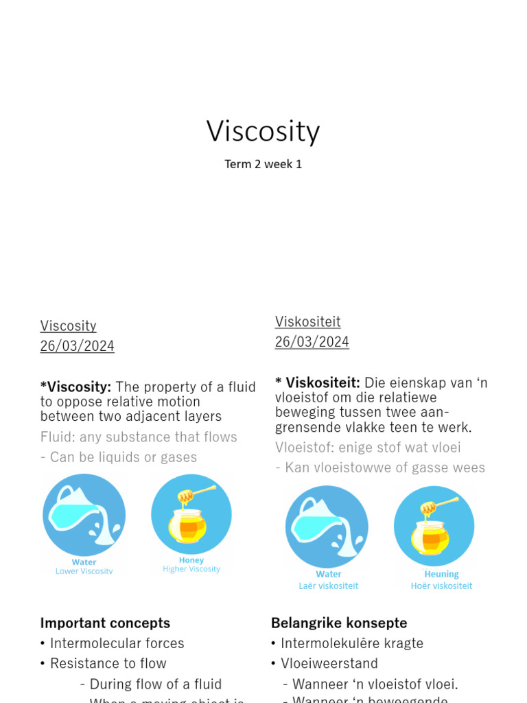 Term 2 - Viscosity | PDF