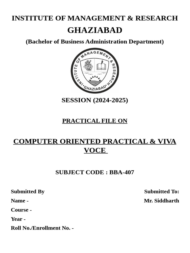 Bba Computer Front | PDF