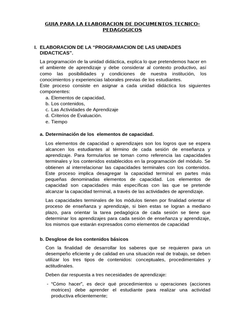 GUIA PARA DOCUMENTOS TECNICO- docentes | PDF | Evaluación | Aprendizaje