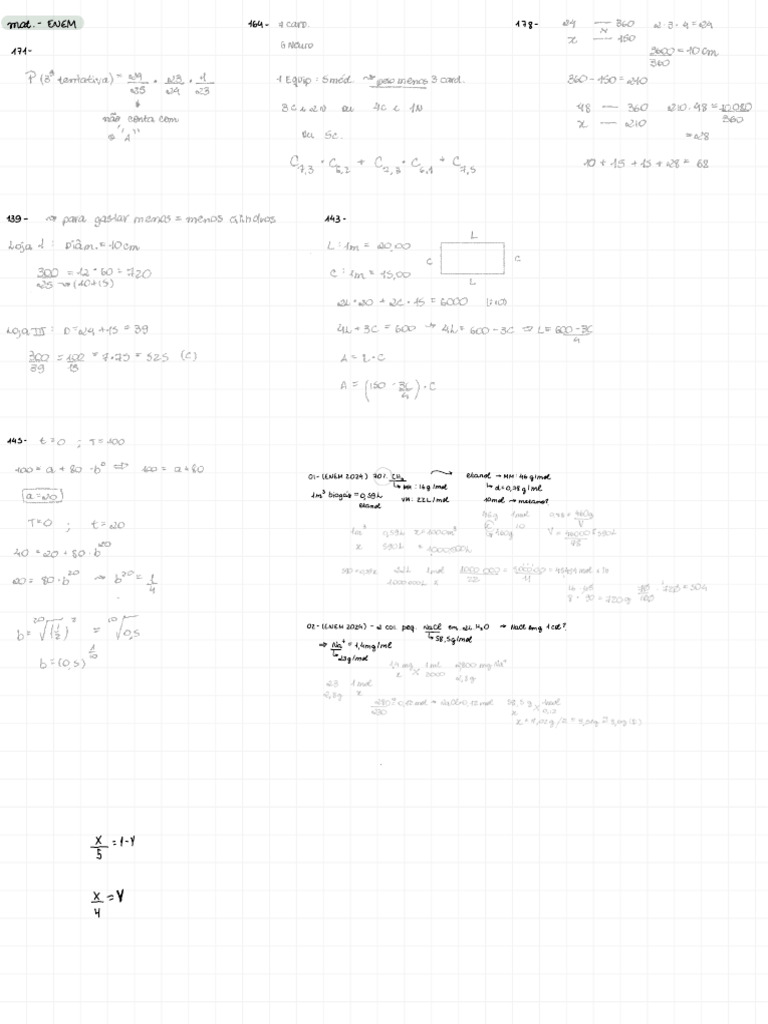 Mat. - ENEM 164 - 178 | PDF
