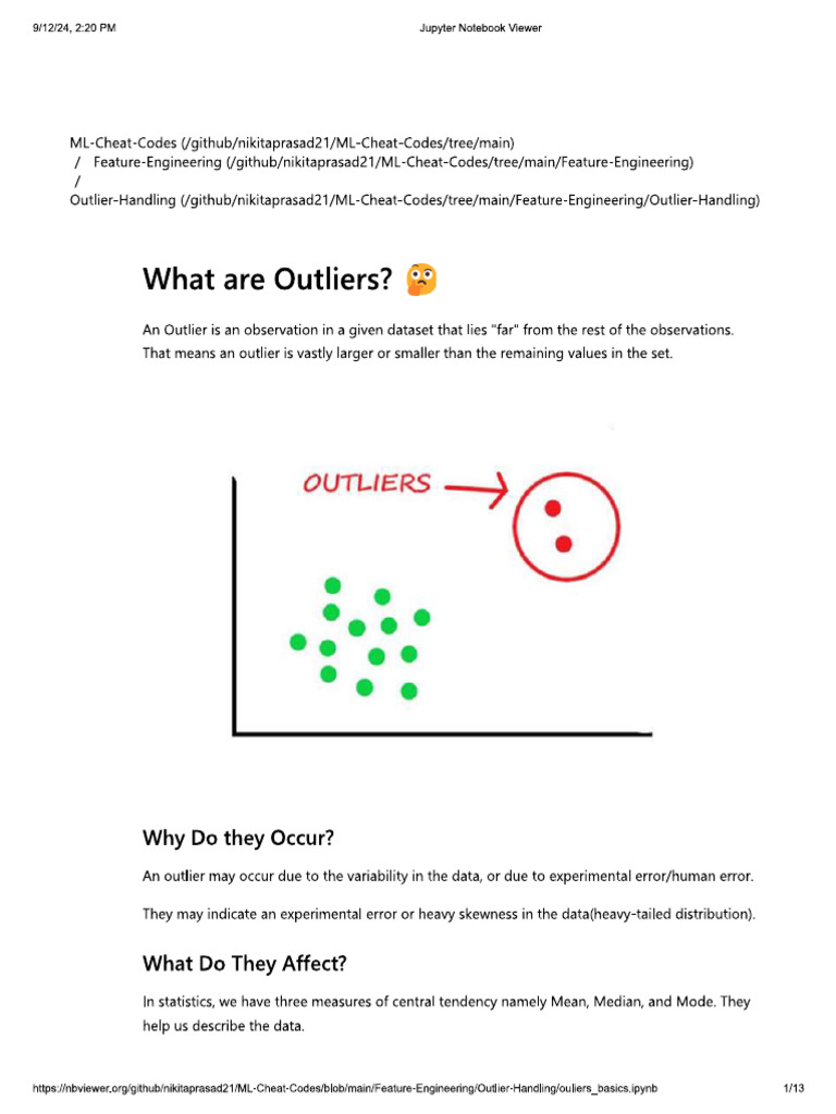 Outliers | PDF