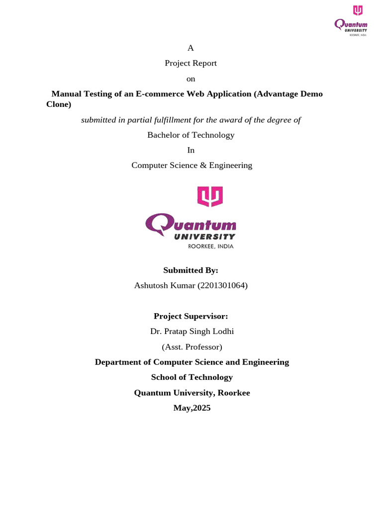 Software Testing Project Final Pdf Software Testing Usability