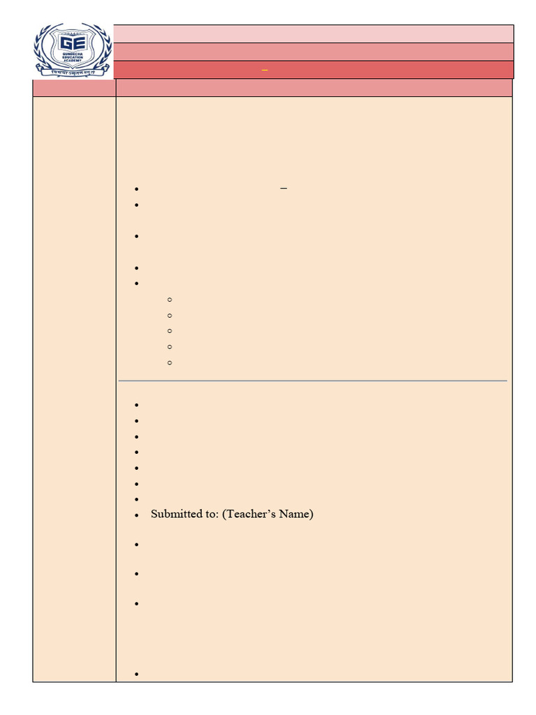 PROJECT Guidelines G9 2025-26 | PDF