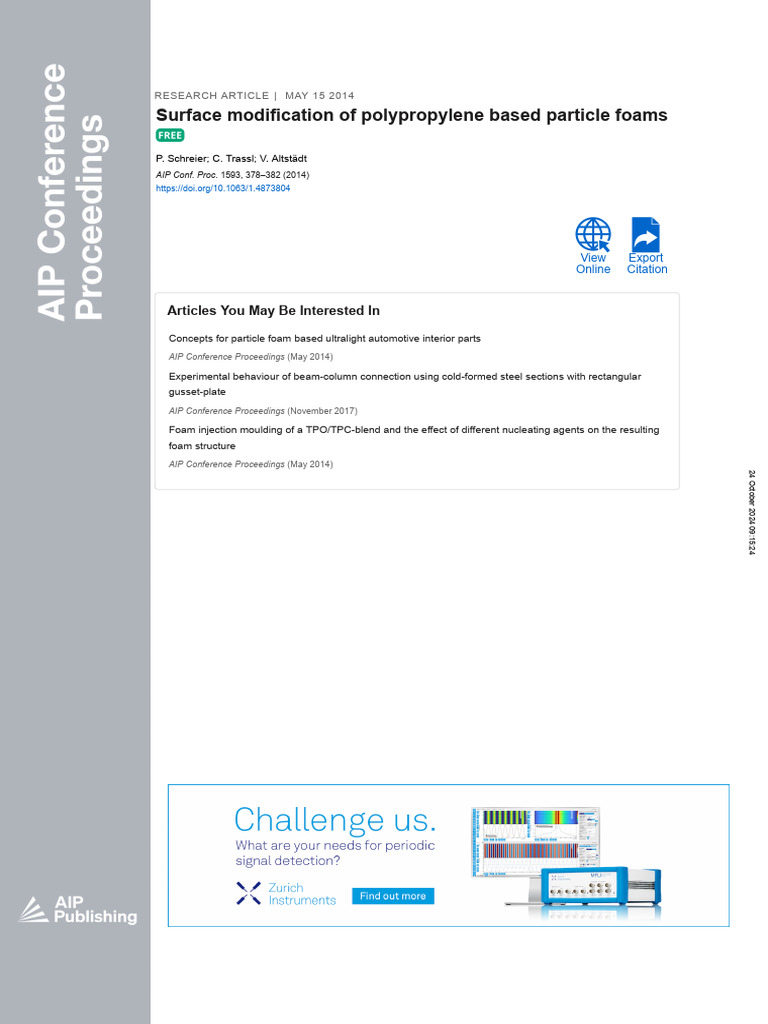 Polypropylene Critical Surface Energy Lit Value | PDF | Wetting | Adhesion