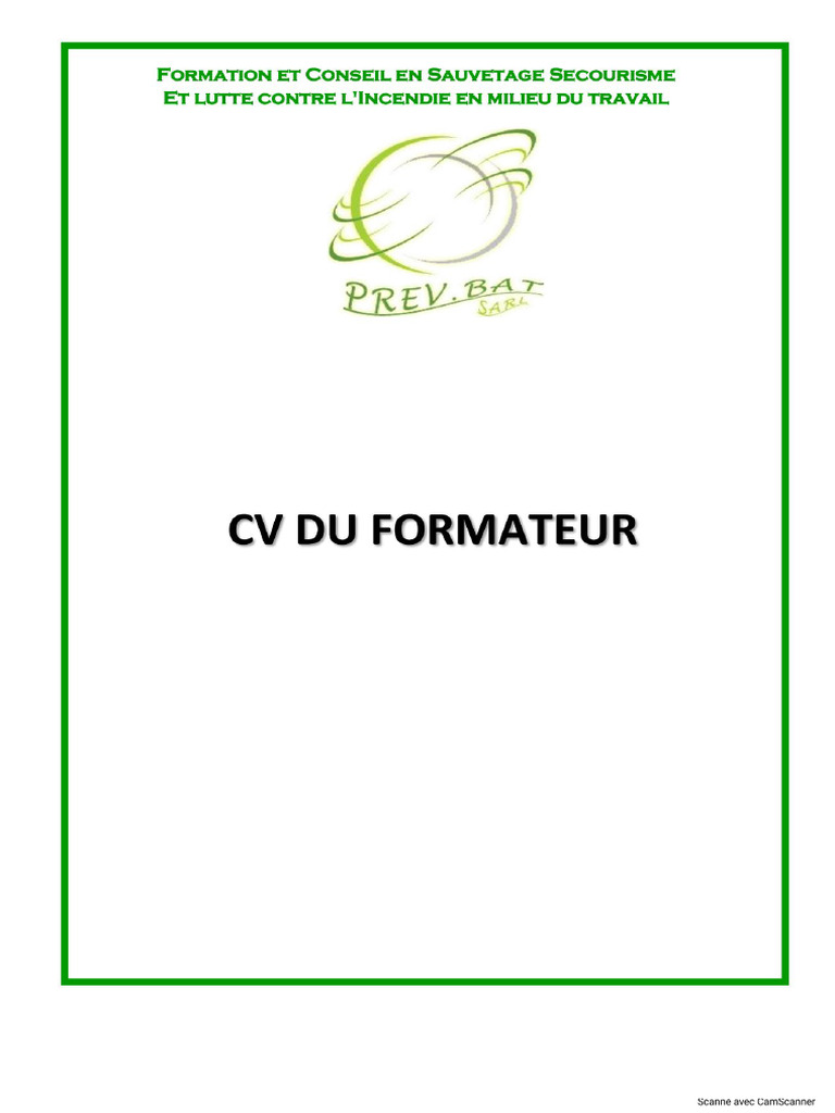CV Du Formateur M. BOULAL | PDF