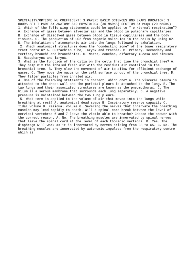 Questions For HND 2024 | PDF