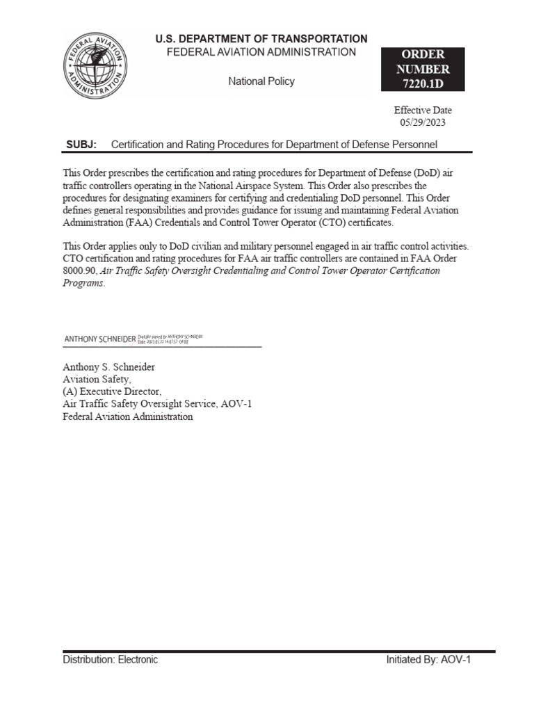 DoD Air Traffic Controller Certification Guide | PDF | Federal Aviation ...